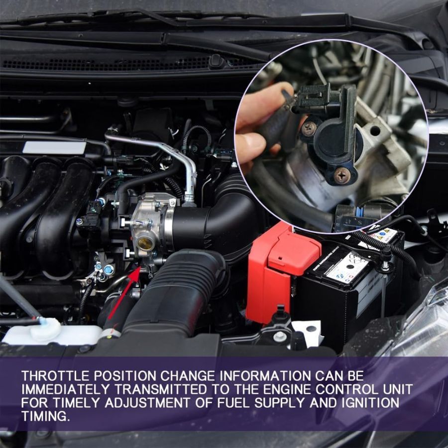 Throttle Position Sensor, Throttle Body Sensor Compatible, Replaces OEM ...