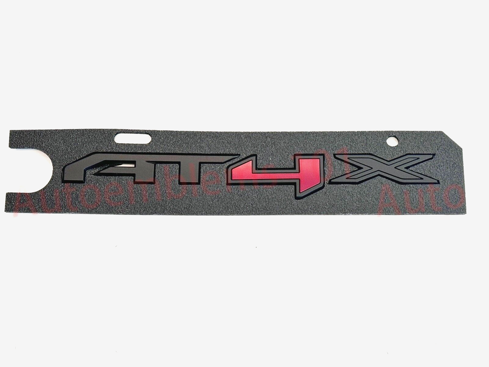 3PC Matte Black Red Door Rear AT4X Canyon Emblem Badge 2023-2024 GMC ...