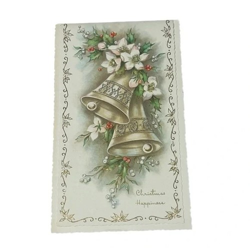 Coronation Collection Christmas Happiness Bells Vintage Christmas Card ...