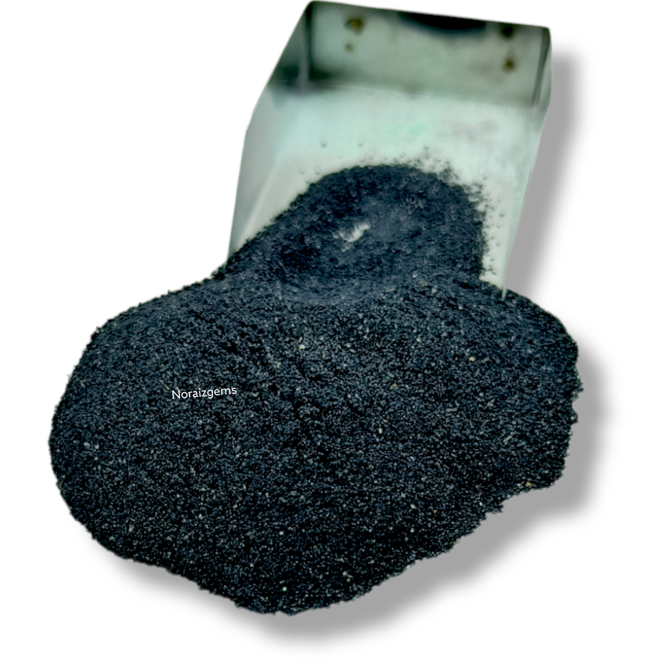Crushed Black Tourmaline Gemstone Powder For Stone Inlay Woodworking ...