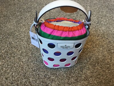 Kate Spade Small Bucket Bag Pippa Perf Dot Purse NWT! $339.00 SOLD OUT ...