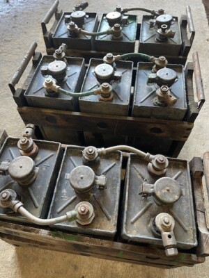 Antique Edison Nickel Iron Battery bank 12v | eBay