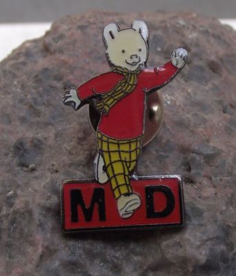 Rupert the Bear Childrens Book Television TV Character Tie Jacket Pin ...