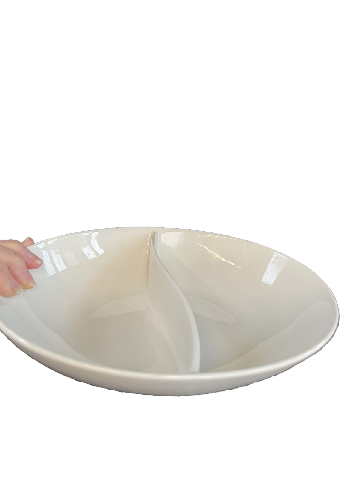 Carefree True China Divided Dish By Syracuse Serene USA 10" x 8.5" | eBay