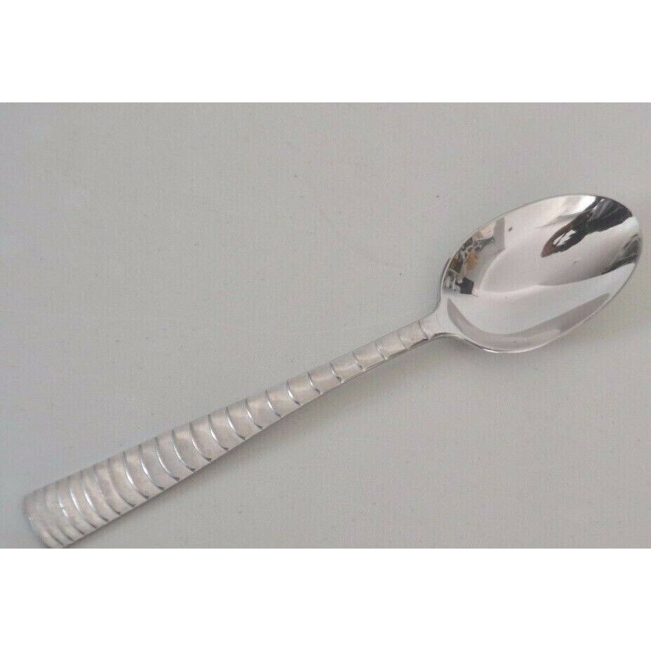 Yamazaki Nola Serving Tablespoon Vertical Curved Rib Line Square ...