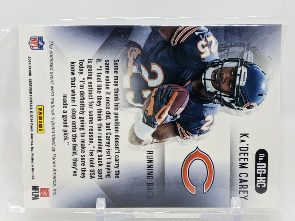 Ka'Deem Carey Rookie Card 2014 Panini Certified /599 New Generation RC ...