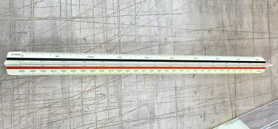 Staedtler-Mars 987 18-34 Triangular 12" Scale Ruler Engineer Architect ...