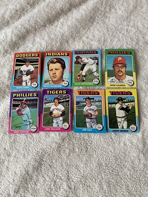 1975 Topps Mini MLB 8 Card Lot MVP's #288,294,552,444,574,89,474,271 ...