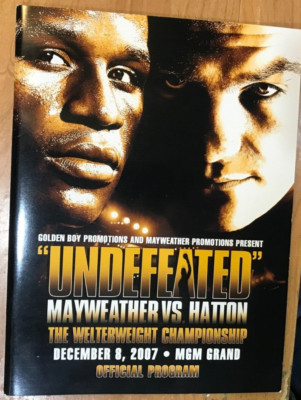 Floyd Mayweather vs. Ricky Hatton December 8, 2007 Program | eBay