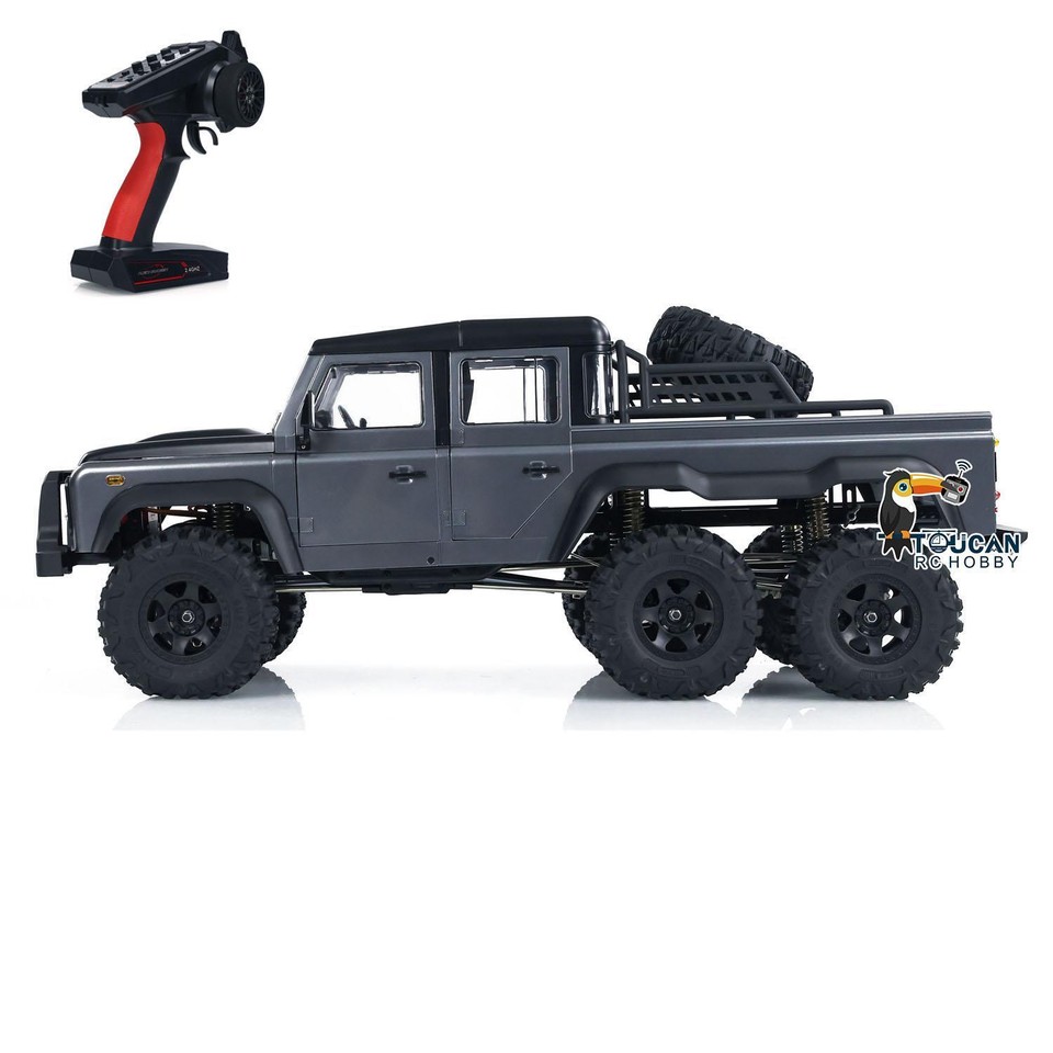 RC Pick-up 6WD Rock Crawler 1/10 Scale Off-Road Truck W/Lights Sounds 2 ...