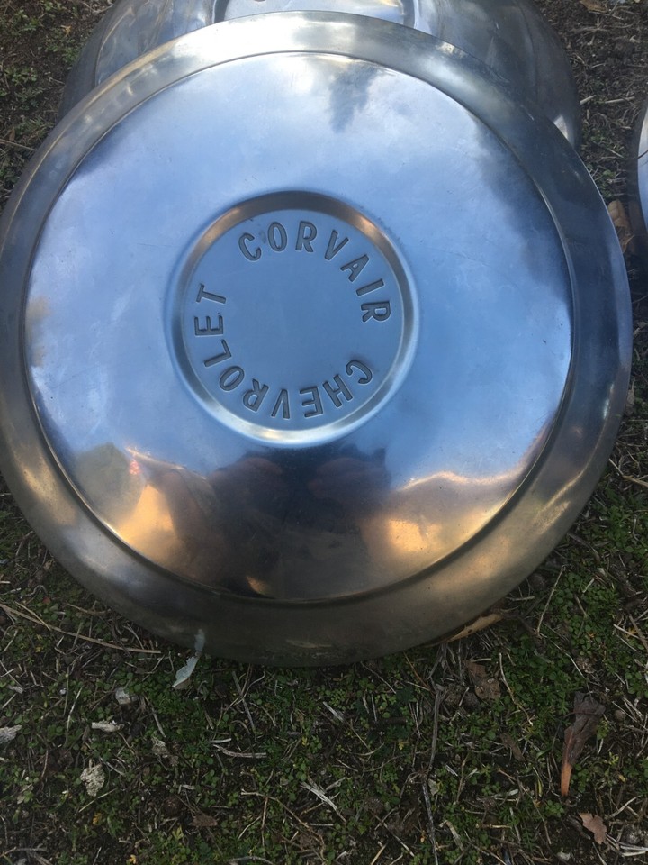 VTG Chevrolet Chevy Corvair Chrome Hubcaps Set of 4 | eBay
