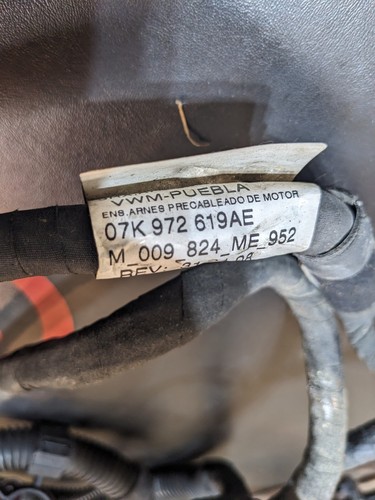 VW JETTA 2.5l Engine Wire Harness 07K 972 619AE Manual Trans ECU 07K 906 055 AF | eBay