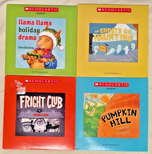 Lot of 4 Scholastic Children’s Stories Books Audio CD - 2 NEW/SEALED ...