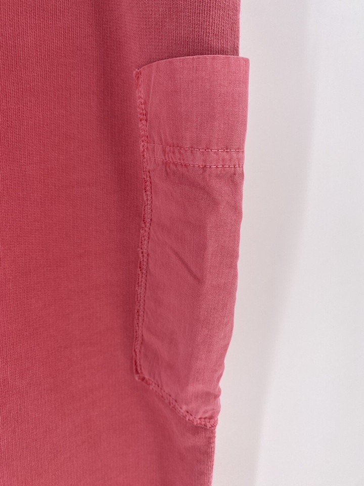 Style & Co Womens Pink Capris Large Knit Pockets Elastic Pull On Cotton ...