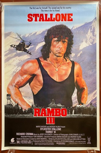 Poster US Roll Rambo III Richard Crenna Sylvester Stallone Peter ...