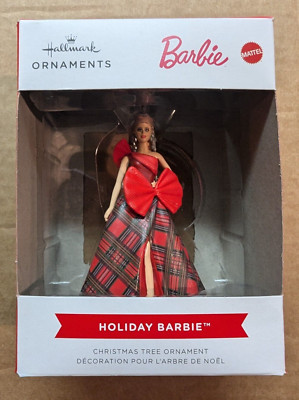 Hallmark Mattel HOLIDAY BARBIE Doll Holiday Christmas Hallmark Ornament ...