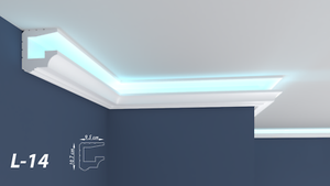 XPS Polystyrene LED Indirect Lighting Up lighter Lightweight Coving ...