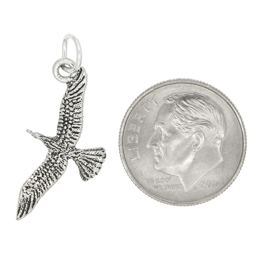 Sterling Silver Seagull Sea Gull Bird Charm or Pendant | eBay