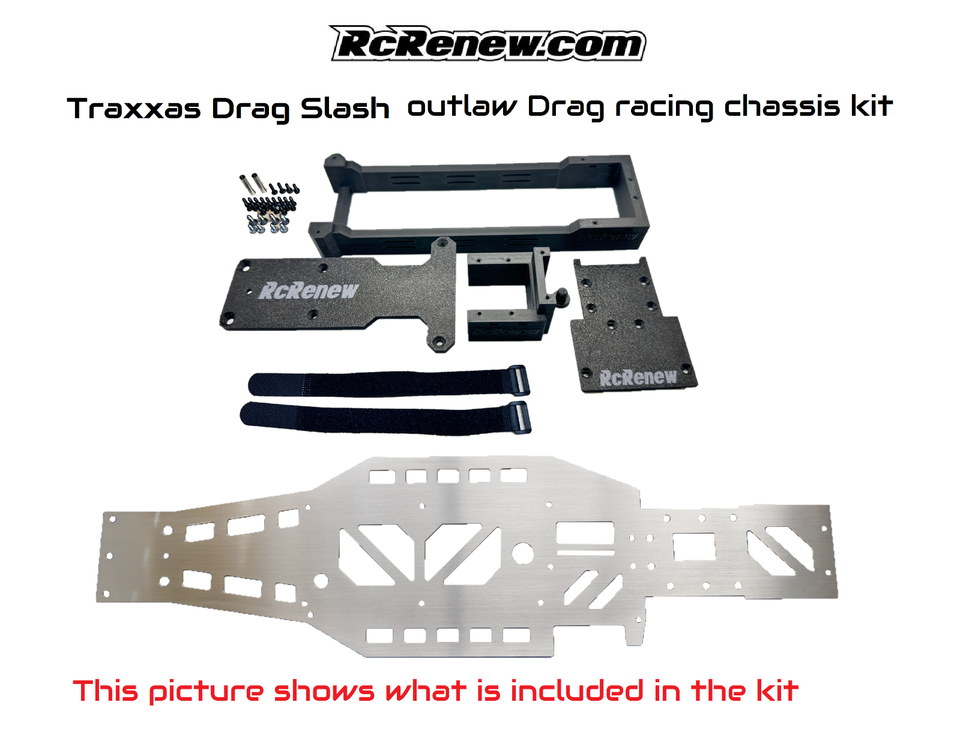 Traxxas Drag Slash Drag racing Outlaw chassis kit long wheelbase ...