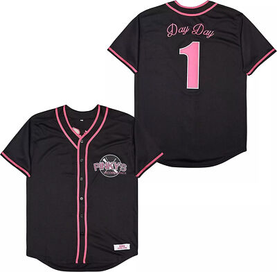 Movie Next Friday Pinky Record #1 Day Day Baseball Jersey Hip Hop Black ...