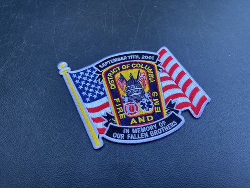 September 11th 2001 9/11 Washington DC District Fire EMS Patch Columbia ...