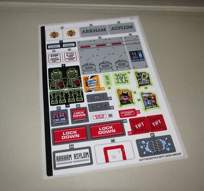 Lego Batman Original Sticker Sheet from Arkham Asylum Set 70912 | eBay
