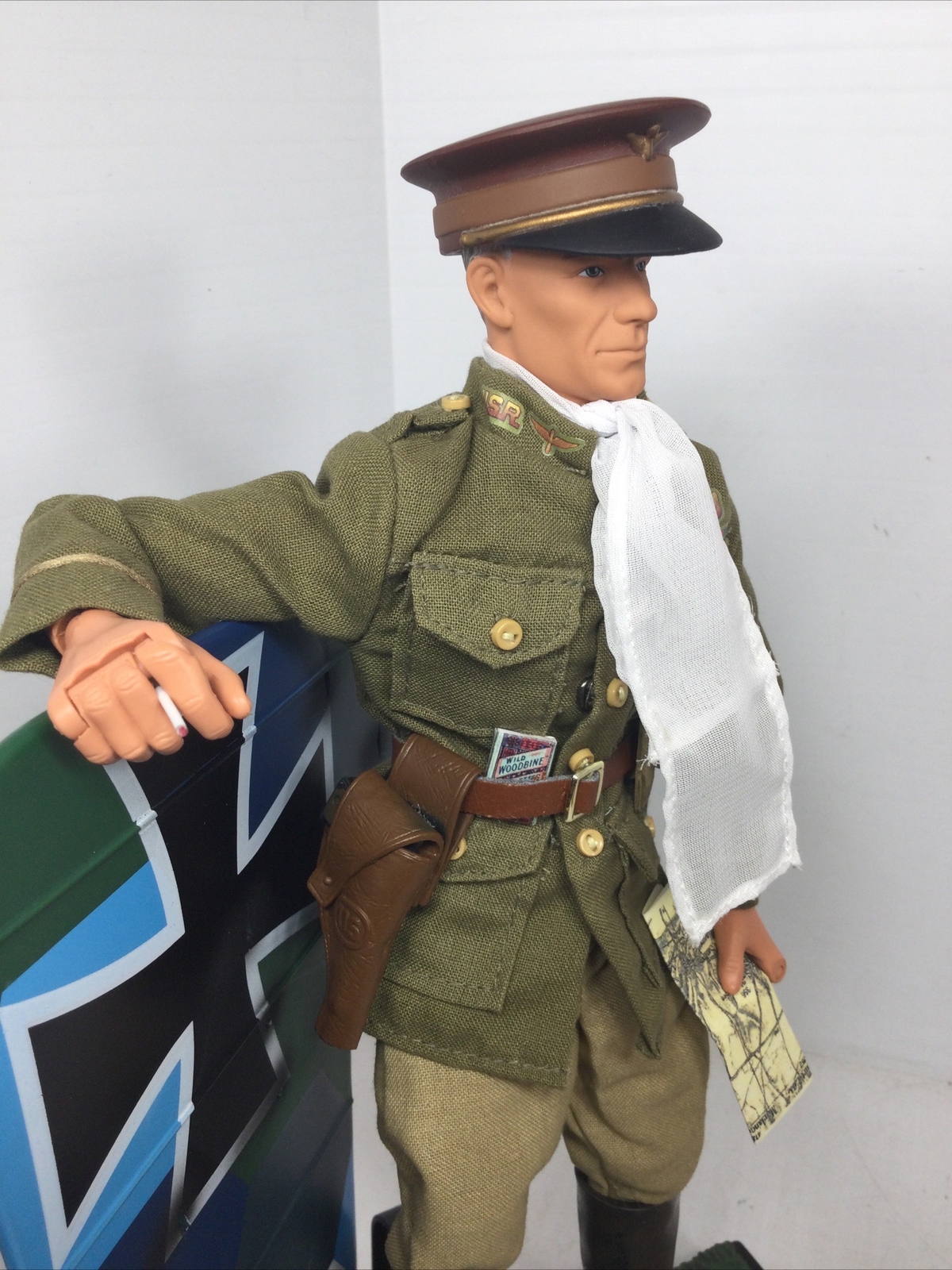 1/6 HASBRO GI JOE WW1 US 94TH AERO SQUADRON FIGHTER PILOT DIORAMA ...