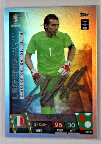 Topps Euro 24 Match Attax GIANLUIGI BUFFON (ITALY) Legend Signature ...