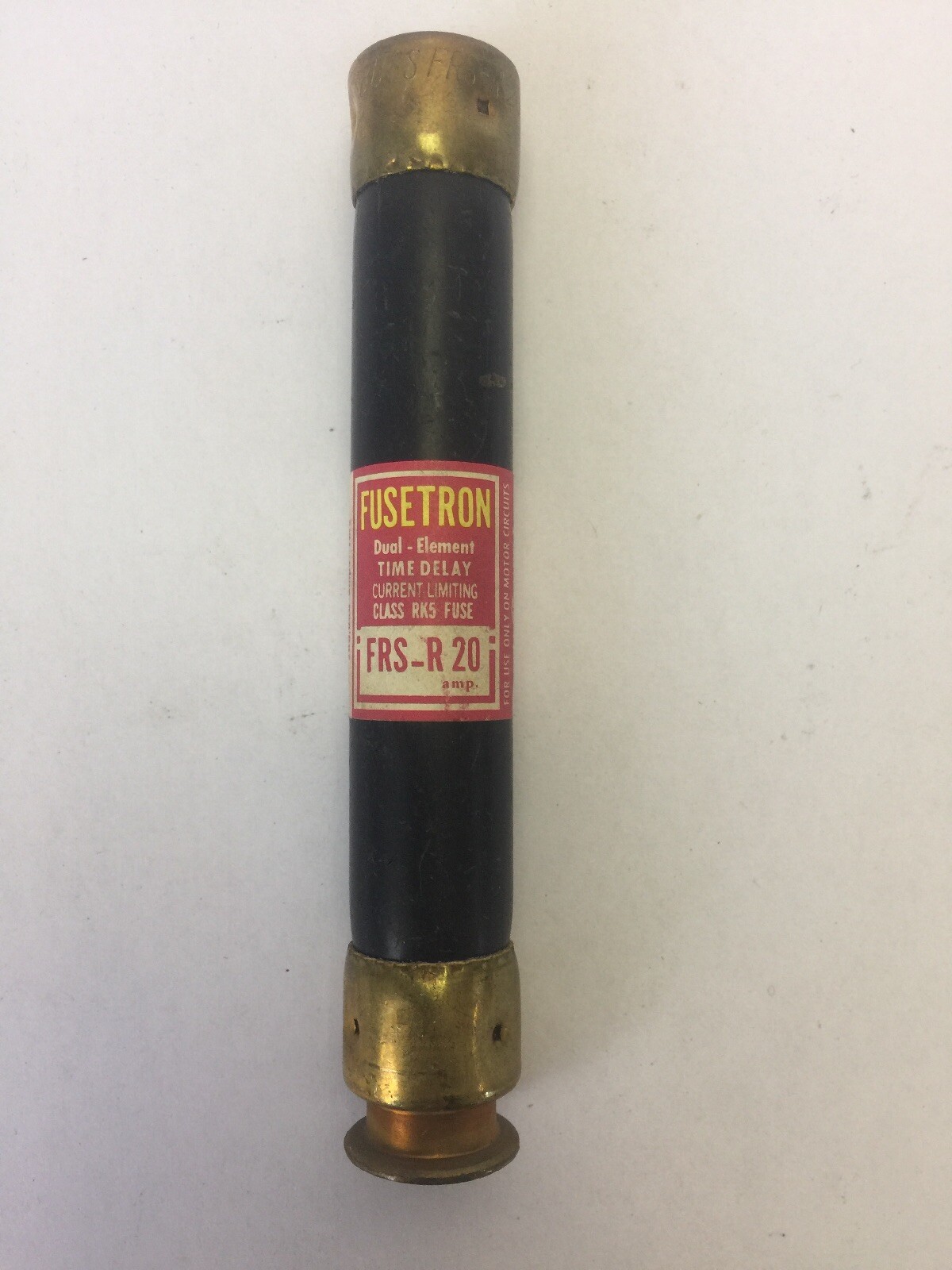 FUSETRON FRS-R-20 FUSE 600VAC 20AMP DUAL ELEMENT TIME DELAY CLASS RK5 ...