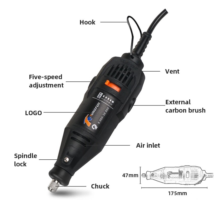 New Engraver Electric Drilling Machine Mini Dremel Tool Electric Drill ...