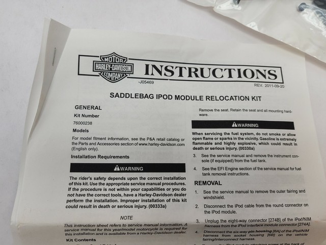 Harley-Davidson 69200865 Boom Audio Music and Communications Kit for ...