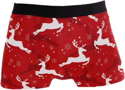 ZZKKO Valentine's Day Funny Moose Men's Underwear Boxer Briefs ...