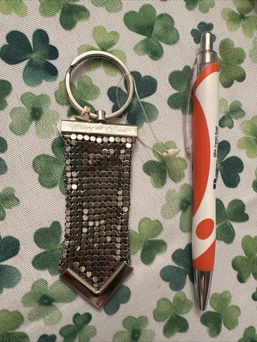 NWT Vintage whiting and Davis silver mesh keychain with box. NEW From ...