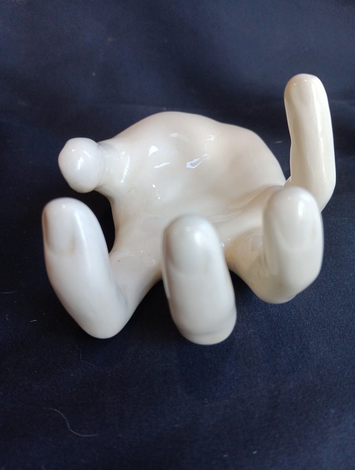 2 Nancy Funk Ceramics Soap Holders Open Hand Wall Mount & Counter Top ...