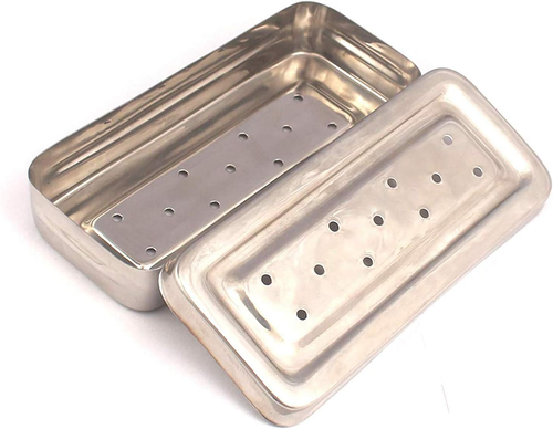 17X7X3 Cm Instruments Box Perforated Stainless Steel Holloware Tray Box ...