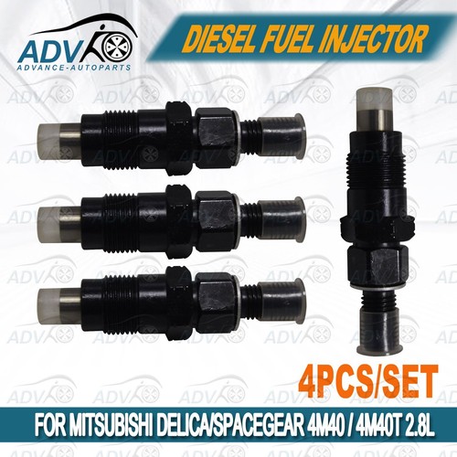 4x Diesel Fuel Injectors For Mitsubishi Delica Spacegear Pajero 4M40 ...