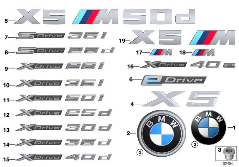 Original BMW 51148058882 - [SUPER PREIS] Emblem M (MPA) X5 | eBay