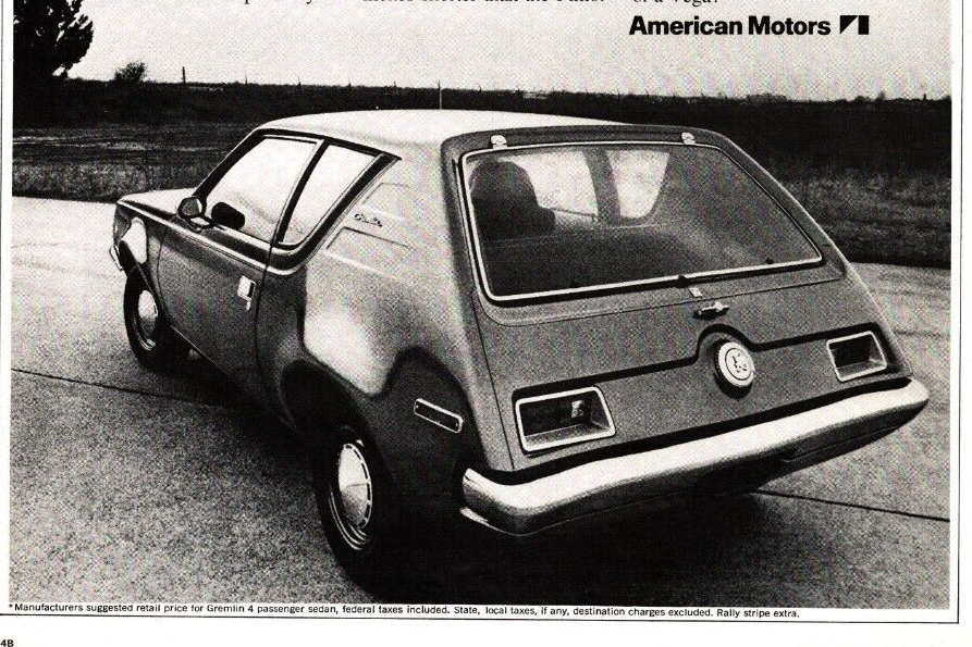 Vintage 1971 AMC Gremlin Print Ad American Motors Full Page ...