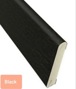 5m x 30mm BLACK UPVC Plastic Trim Cloaking Fillet Window Bead TRADE ...