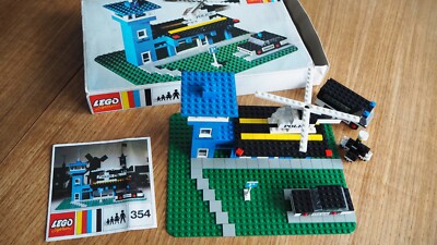 Lego 354 - Police Heliport, Missing Antenna but with Inst, Orig Box and ...
