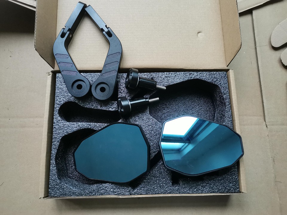 CNC Aluminium Bar End Rearview Mirrors Fit For CFMOTO 300NK 450NK 650NK ...