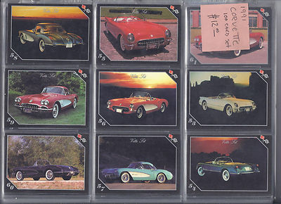 1991 CORVETTE SET collectors cards SET 100 cards with page's BV$20 | eBay