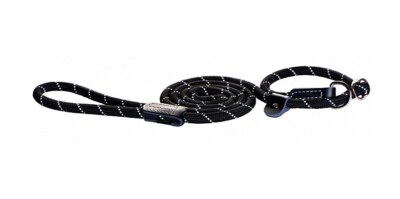 Rogz Classic Moxon Rope Dog Lead Black 1.8m x 12mm | eBay Australia