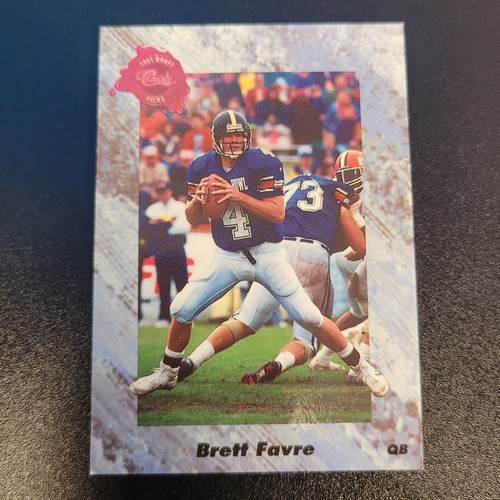 1991 Classic Football Brett Favre Rookie Card RC #129 QB Falcons ...