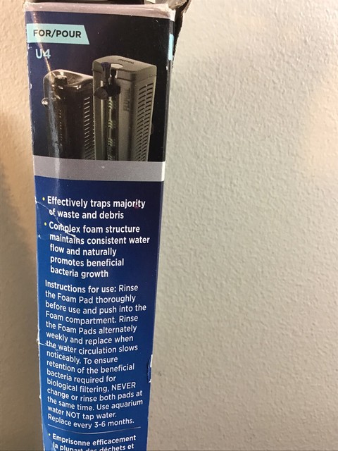 Hagen Fluval U4 Underwater Filter Replacement Foam Pad A488 for sale ...