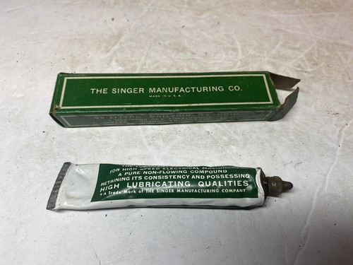 Vintage Tube Singer Sewing Machine Motor Lubricant With Original Box | eBay