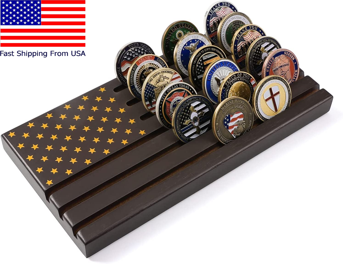 Army Challenge Coin Display