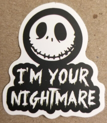 Jack Skellington Sticker Nightmare Before Christmas Halloween Skull ...