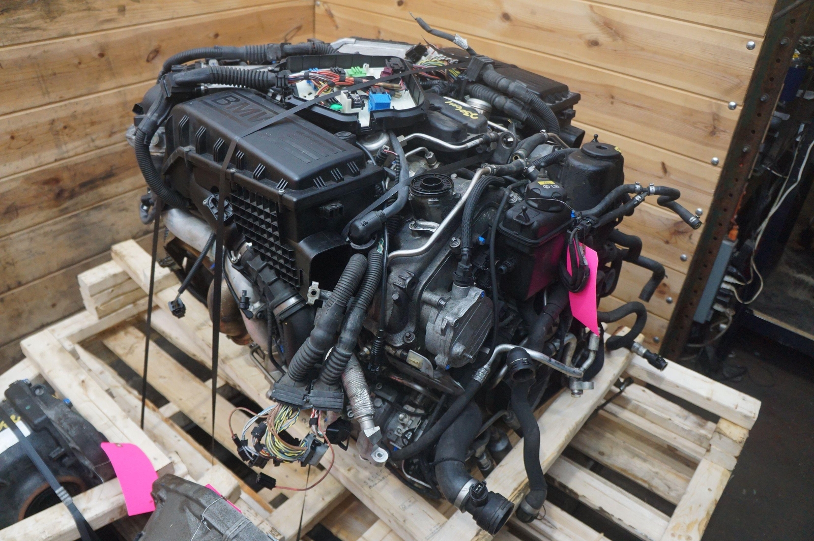 6.0L Twin Turbo V12 N74 Engine Motor Dropout N74B60A 535hp BMW 760 F02 ...