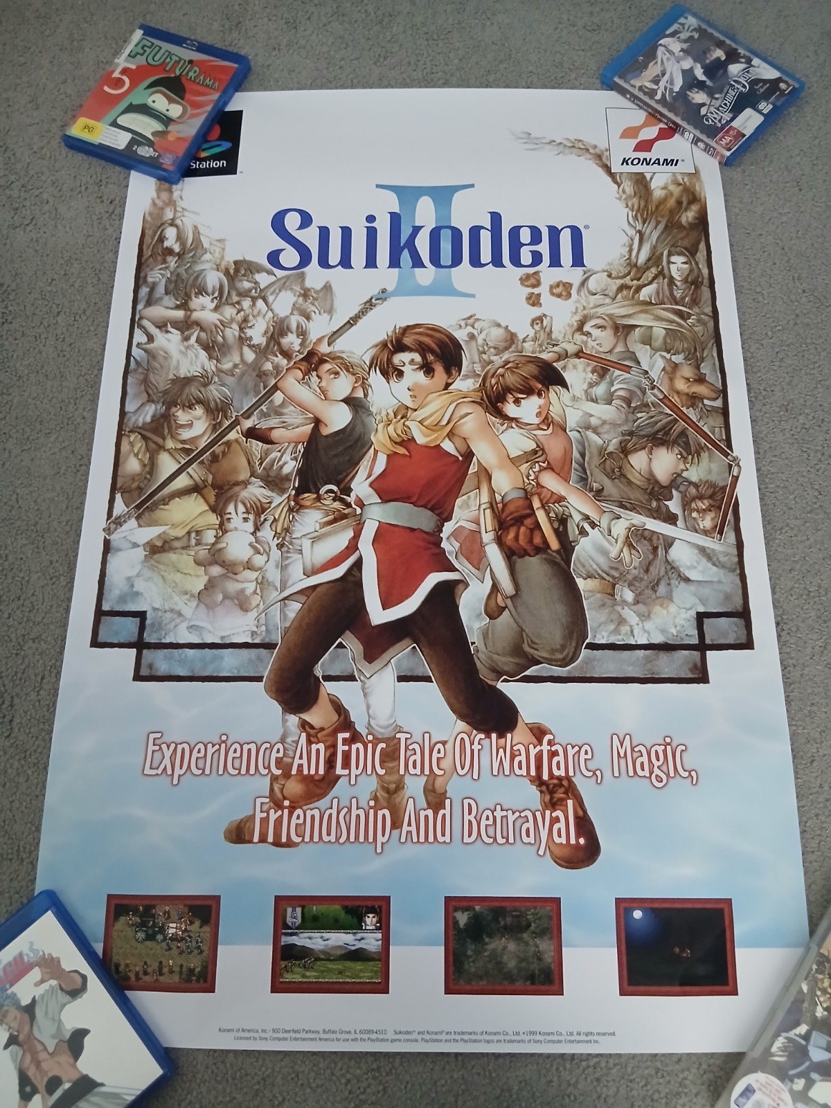 Super Rare Ps1 Suikoden 2 Promo Poster | eBay UK